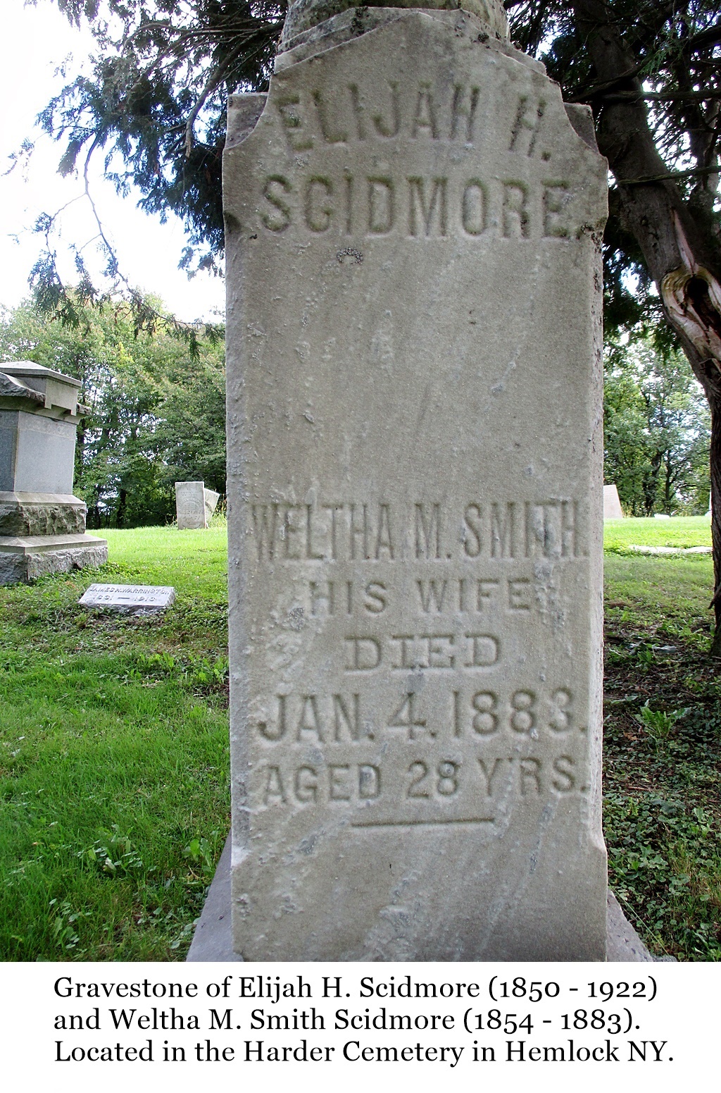 Elijah H. Scidmore and Weltha M. Smith - Hemlock and Canadice Lakes