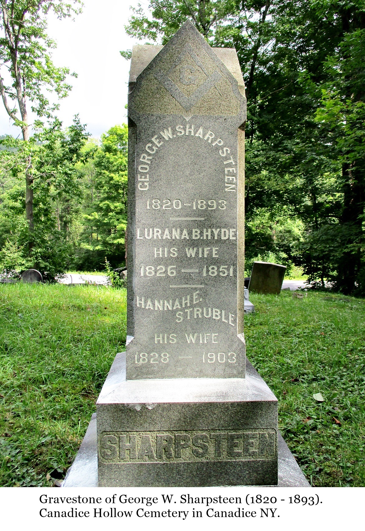 George W. Sharpsteen and Hannah Struble - Hemlock and Canadice Lakes